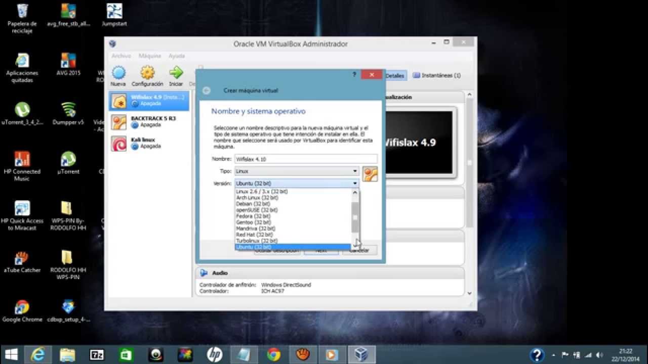 Instalar wifislax 4.10 en una maquina virtual - YouTube