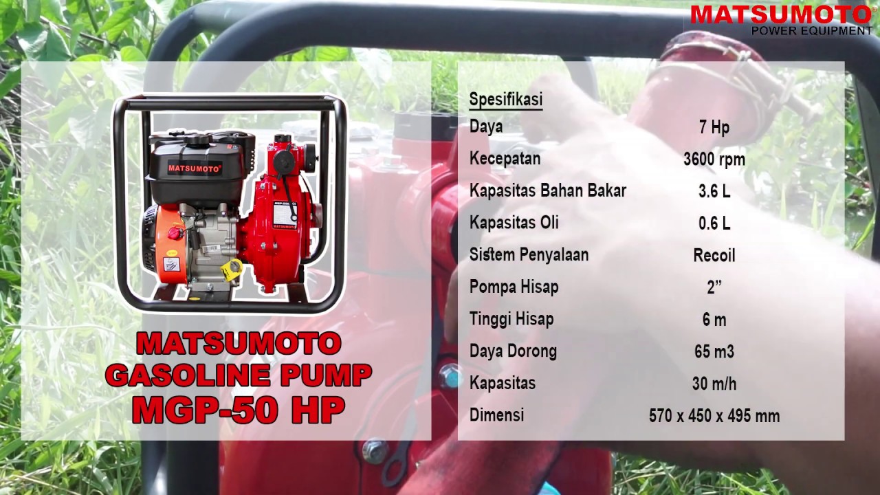 POMPA AIR TEKANAN TINGGI + SPRINKLER | HIGH PRESSURE PUMP MATSUMOTO MGP ...