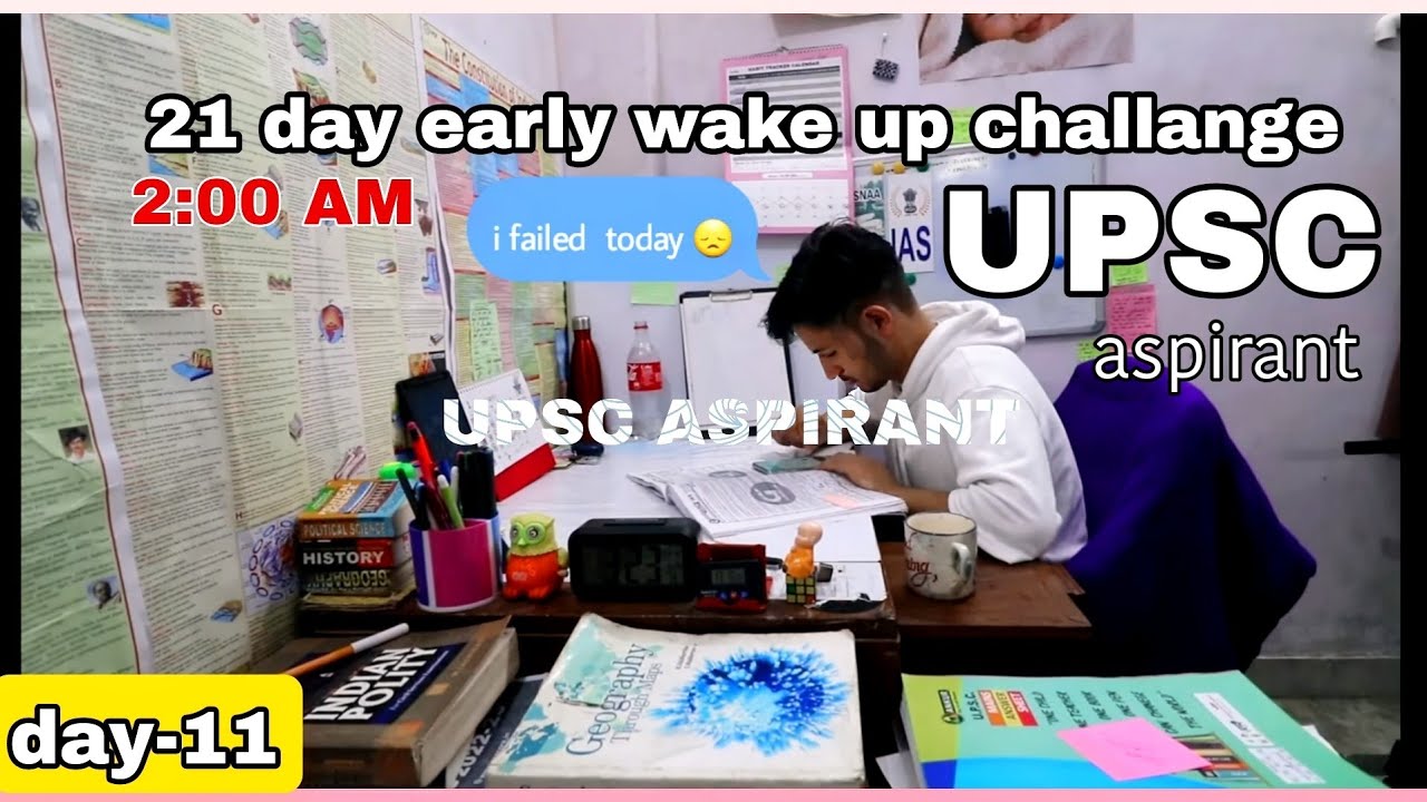 UPSC aspirants | I woke up at 2:00 AM for upsc (day 11 ) | study vlog 📚 - YouTube