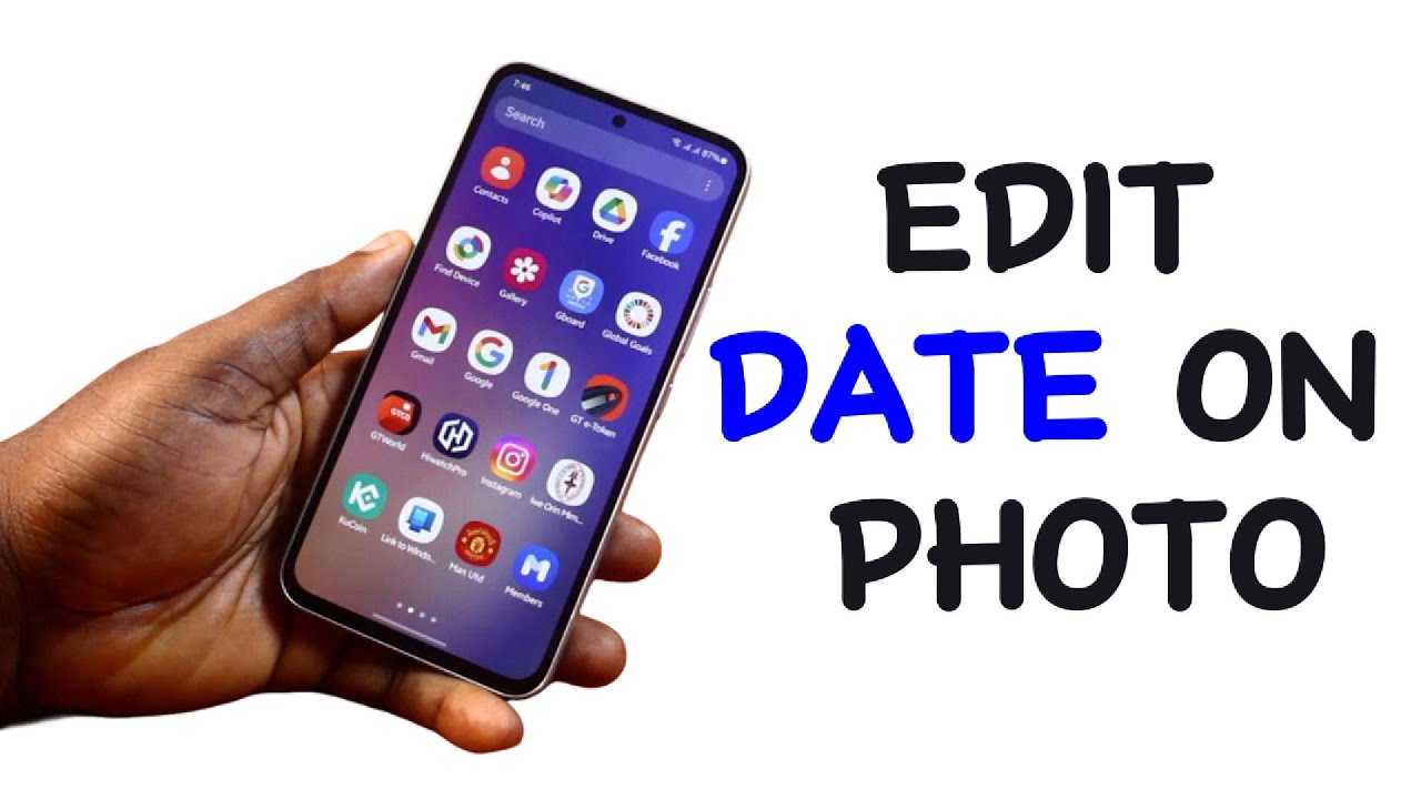 How to Edit Date on Photo in Samsung - YouTube
