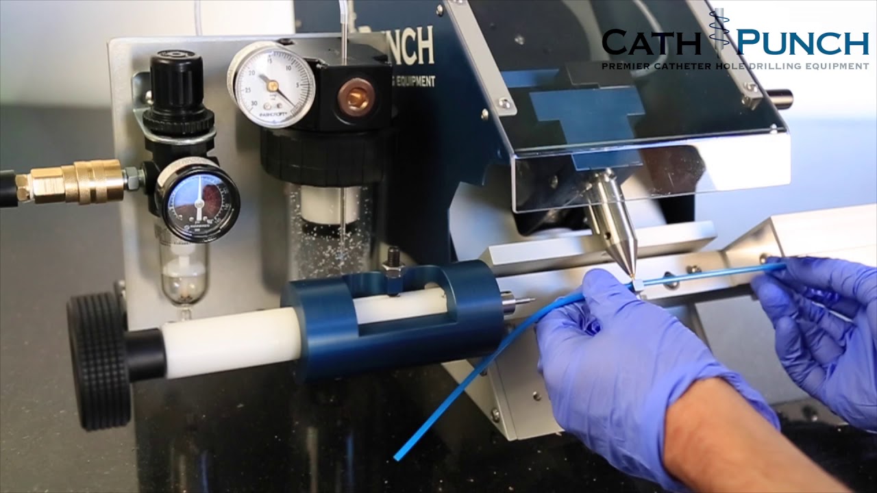 CATHETER HOLE PUNCHING: Cath-Punch Catheter Hole Drilling Tour - YouTube