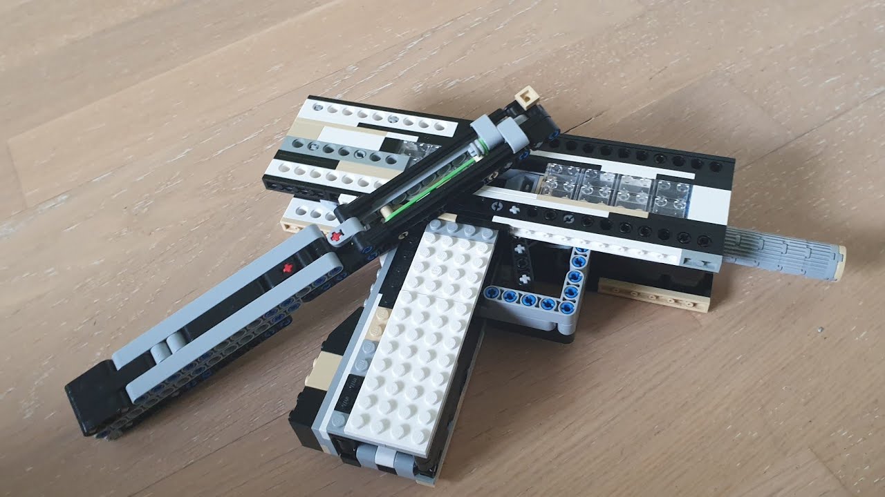LEGO FULL-AUTO SHELL-EJECTING RUBBERBAND-GUN - YouTube