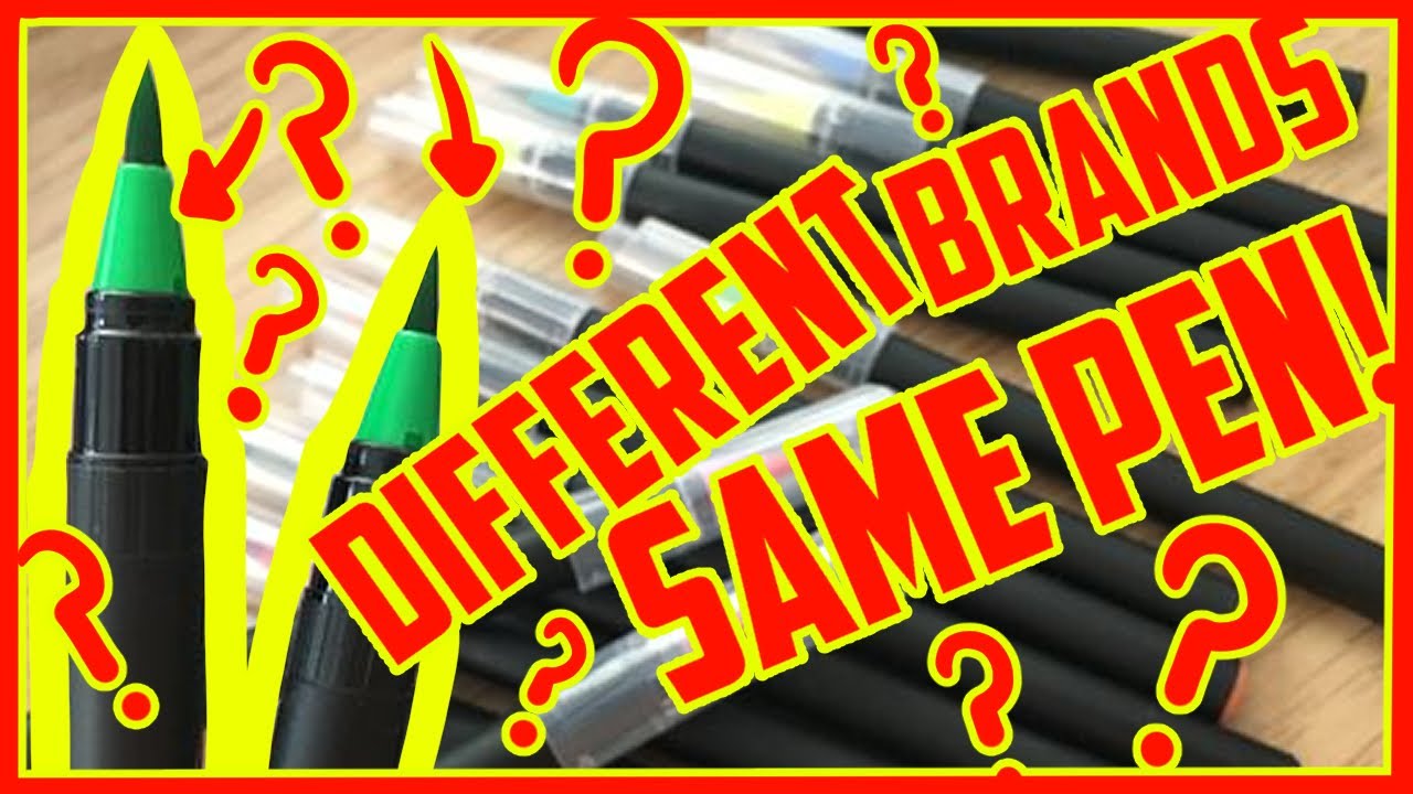 Art Mystery Two Brands, the SAME Pen! - YouTube