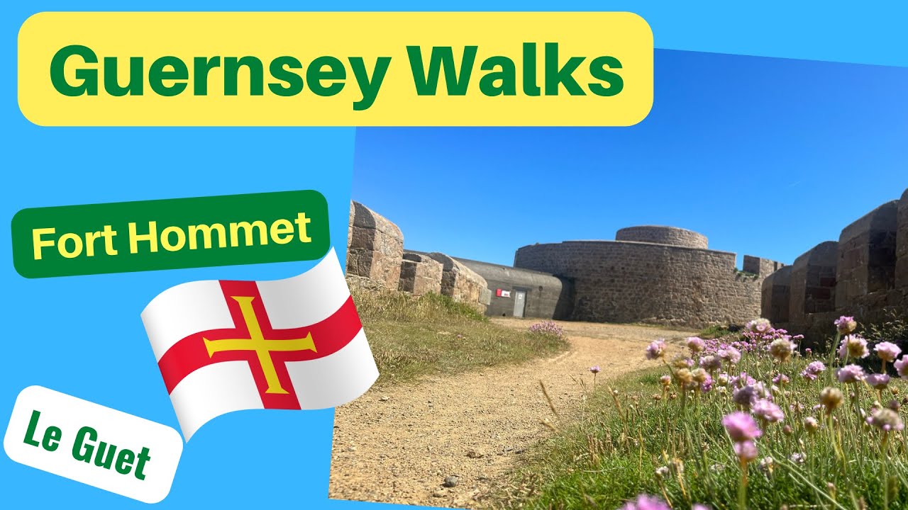 Guernsey Channel Island - Walking around Fort Hommet and Le Guet - YouTube