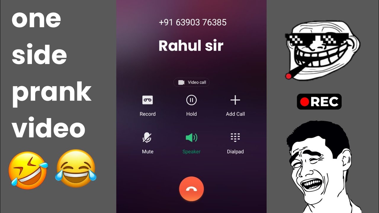 Rahul Sir Call Prank Video 😂🤙 | Rahul Sar | Viral Call Recording - YouTube