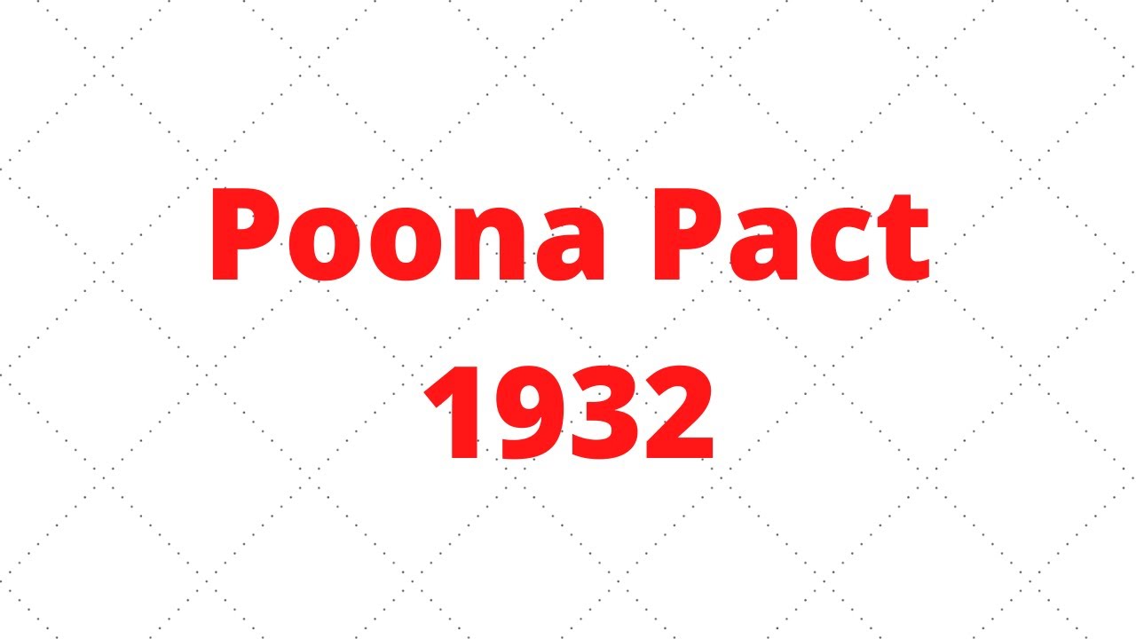POONA PACT 1932 - YouTube