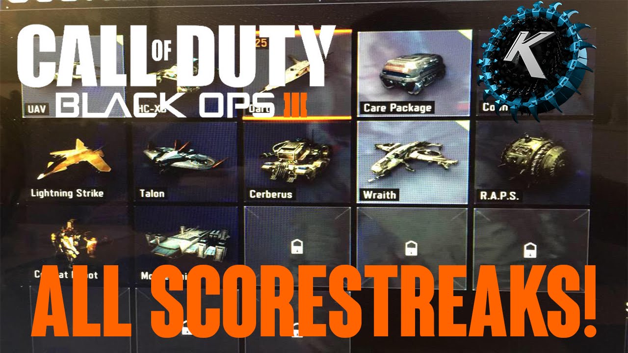 Black Ops 3 - ALL CONFIRMED SCORESTREAKS! (BO3 MP Gameplay) - YouTube