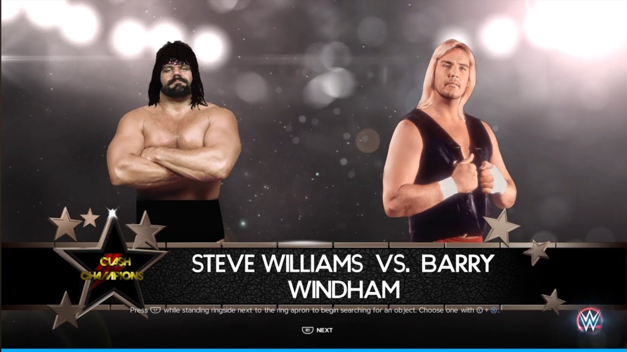 Steve Williams vs Barry Windham. WCW Clash of Champions WWE 2K23 - YouTube