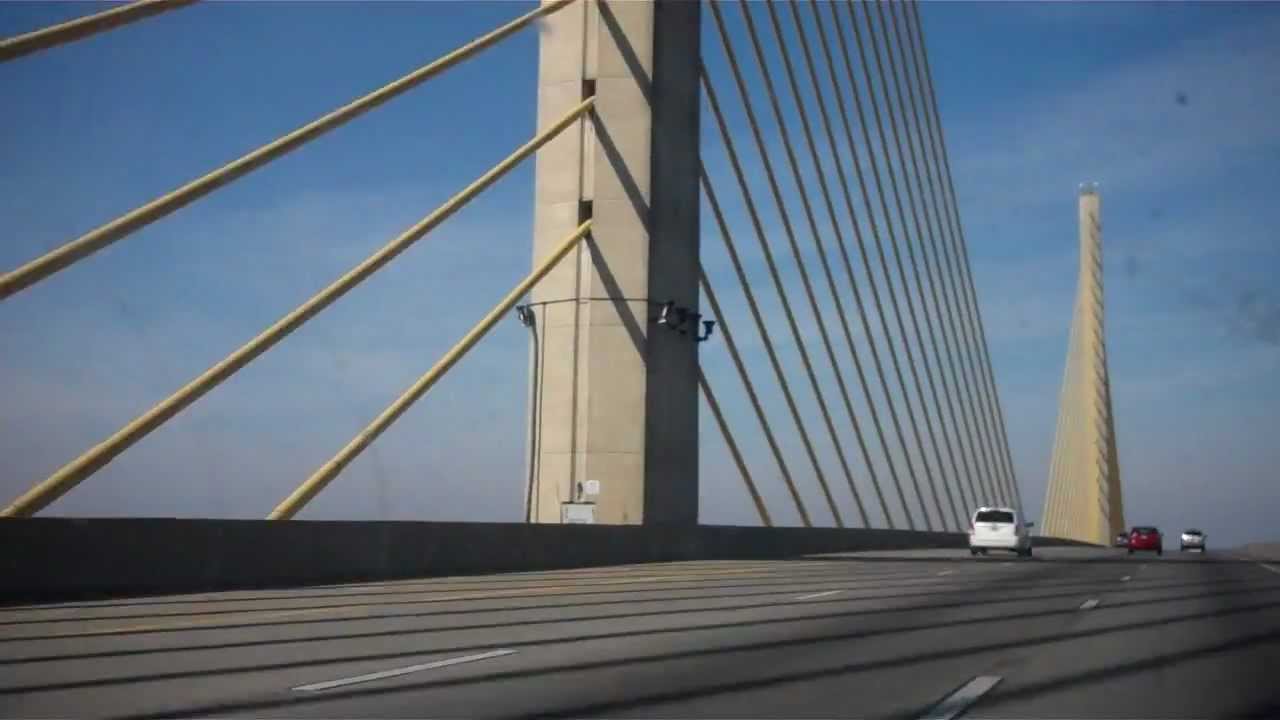 Crossing the William V Roth Junior Bridge 01/10/13 - YouTube