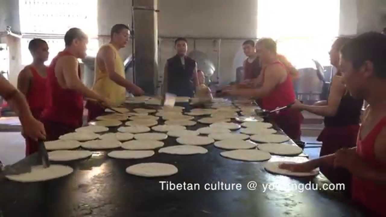 Monks Making Balep – Whole Process - YouTube