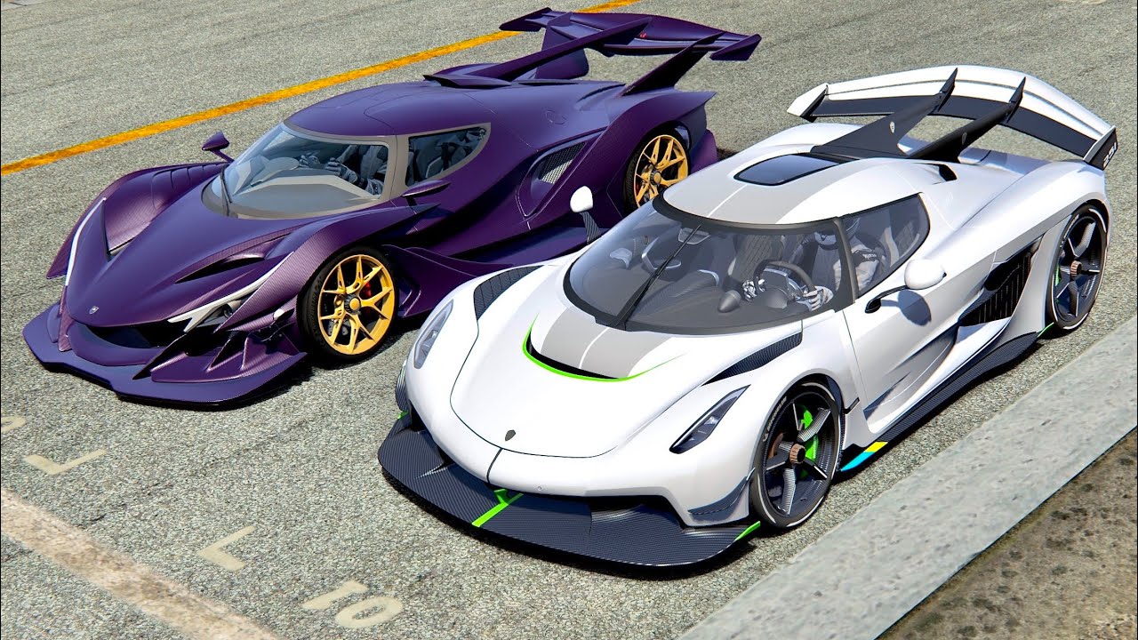 Koenigsegg Jesko vs Apollo Intensa Emozione - Drag Race 2KM - YouTube