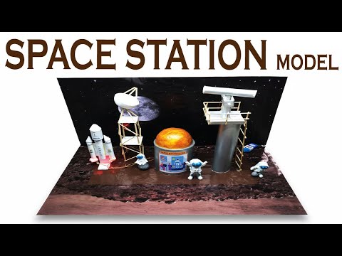 How to make a space station model school science project ! Space ...