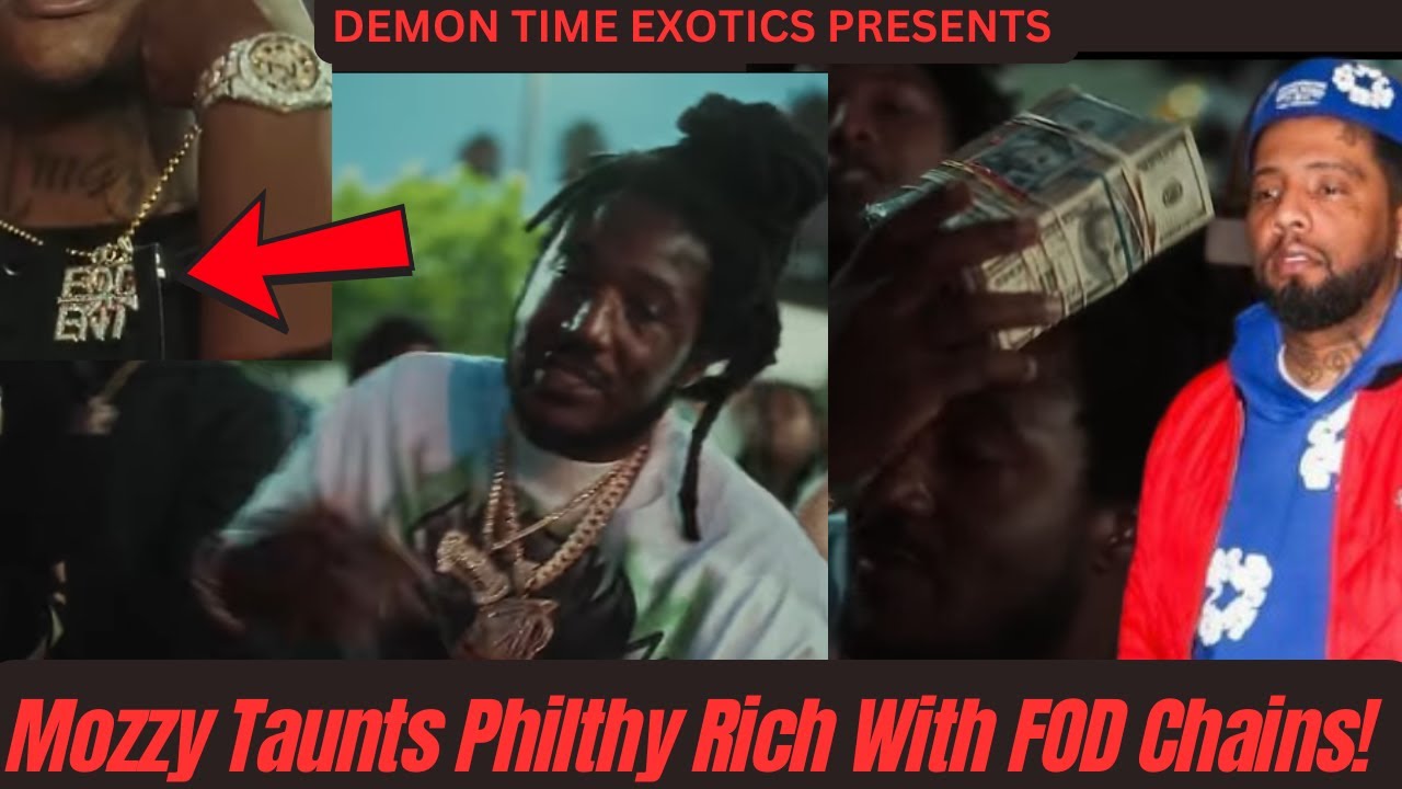 Mozzy Flaunts Custom FOD Chains, Shades Philthy Rich In Latest Video ...