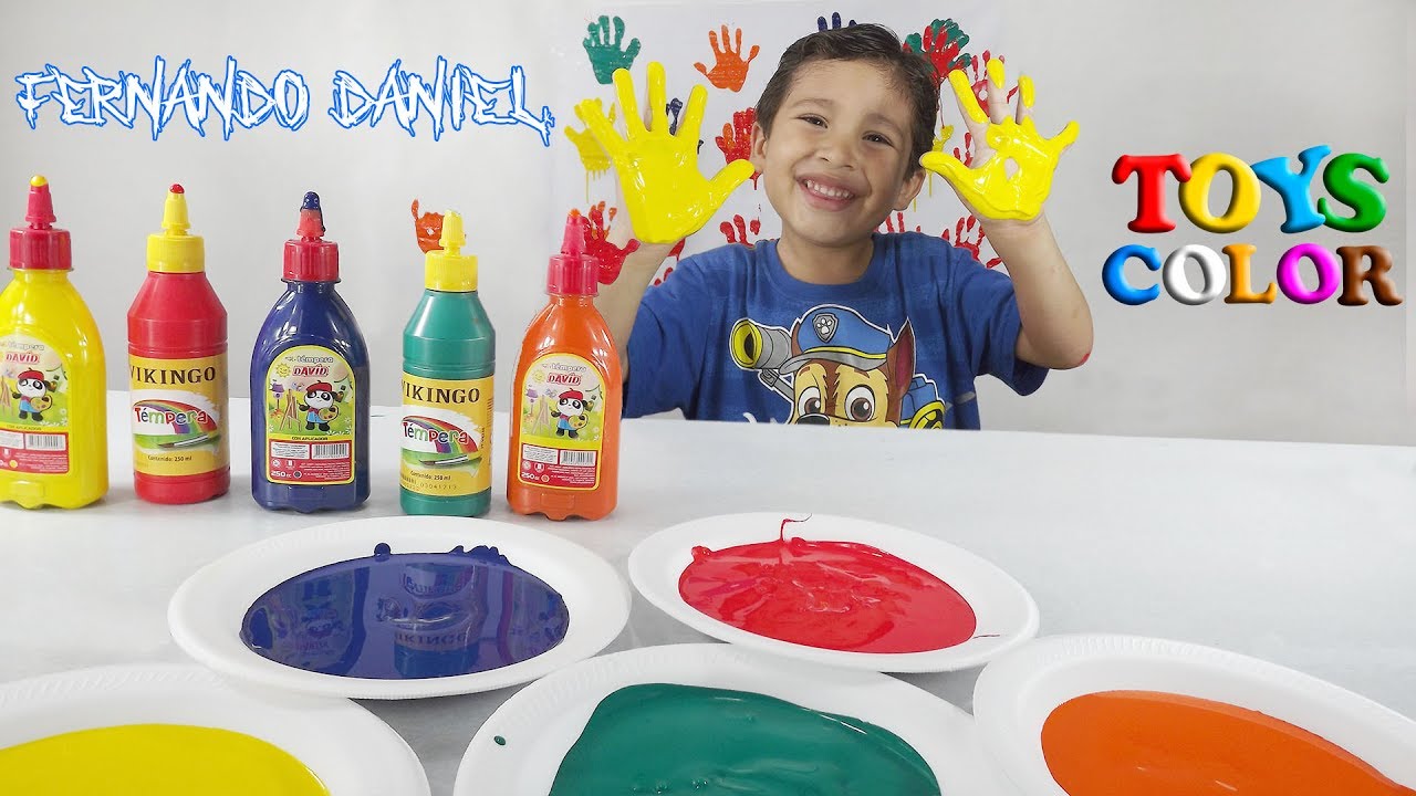 Manitos Pintadas para Niños, Jugando Manitos Pintadas, Manitos Pintadas ...