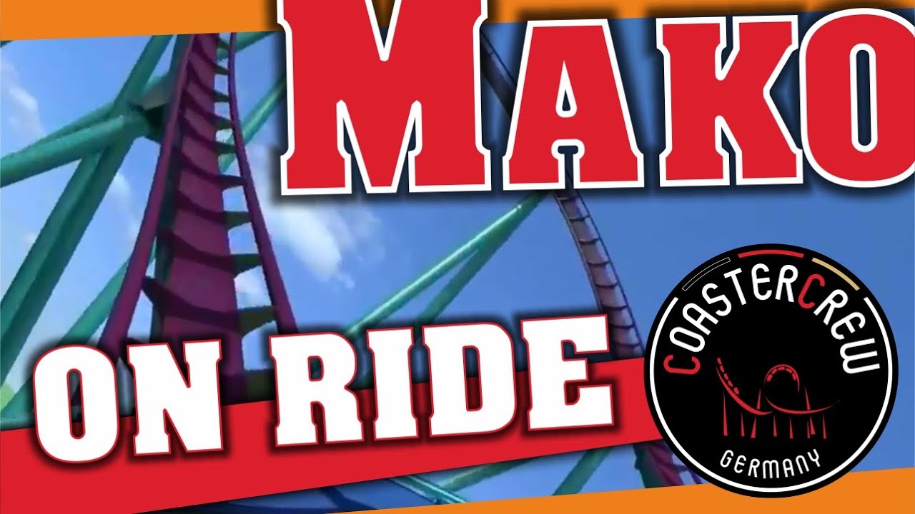 Mako - POV - CGI B&M Hyper Roller Coaster at SeaWorld, Orlando - YouTube