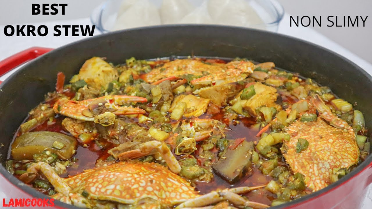 EASY OKRO STEW | NON SLIMY DELICIOUS STEW - YouTube