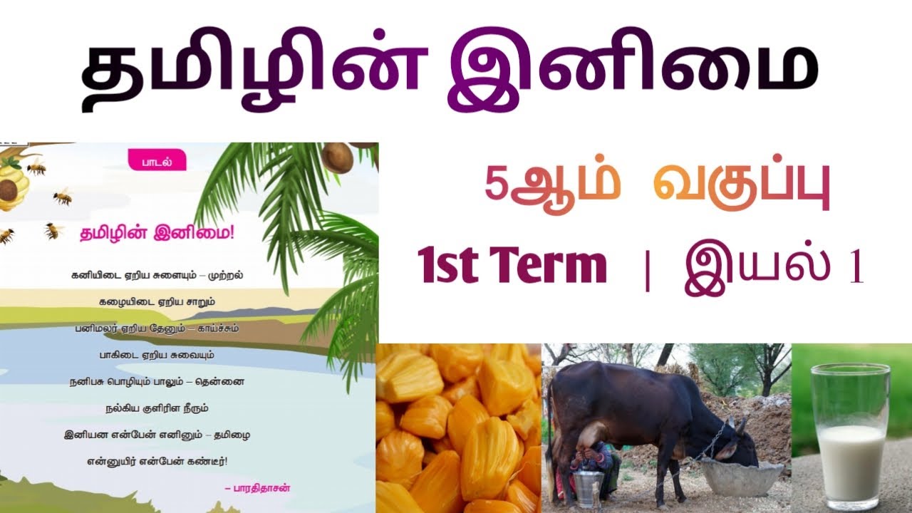 Tamilin Inimai 5th std song | தமிழின் இனிமை | 5ஆம் வகுப்பு தமிழ் Term 1 ...