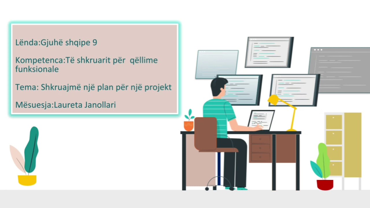 Tema: Shkruajmë një plan për një projekt Lënda: Gjuhë shqipe 9 - YouTube