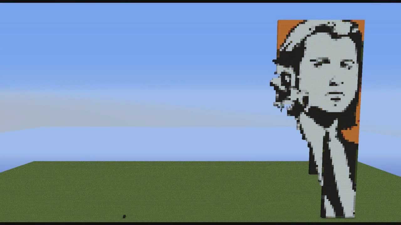 Minecraft - Pixel Art - Speed Build - Pulp Fiction - YouTube