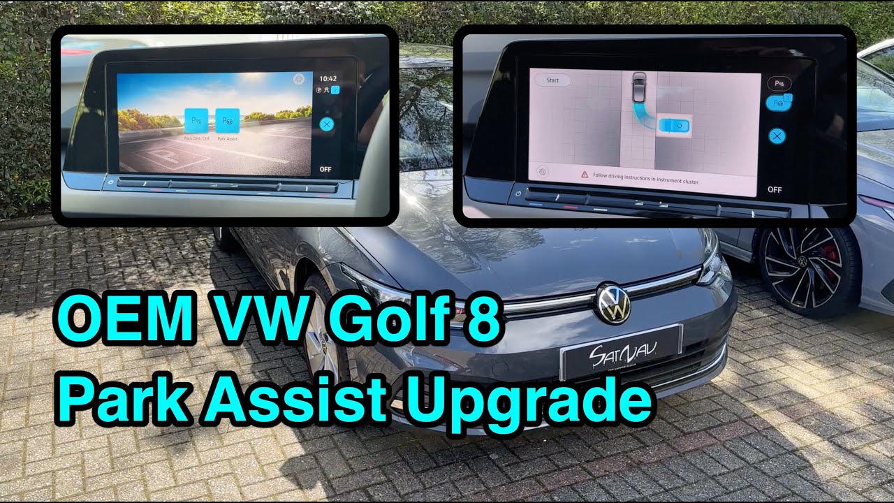 OEM VW Golf 8 Park Assist Upgrade - YouTube