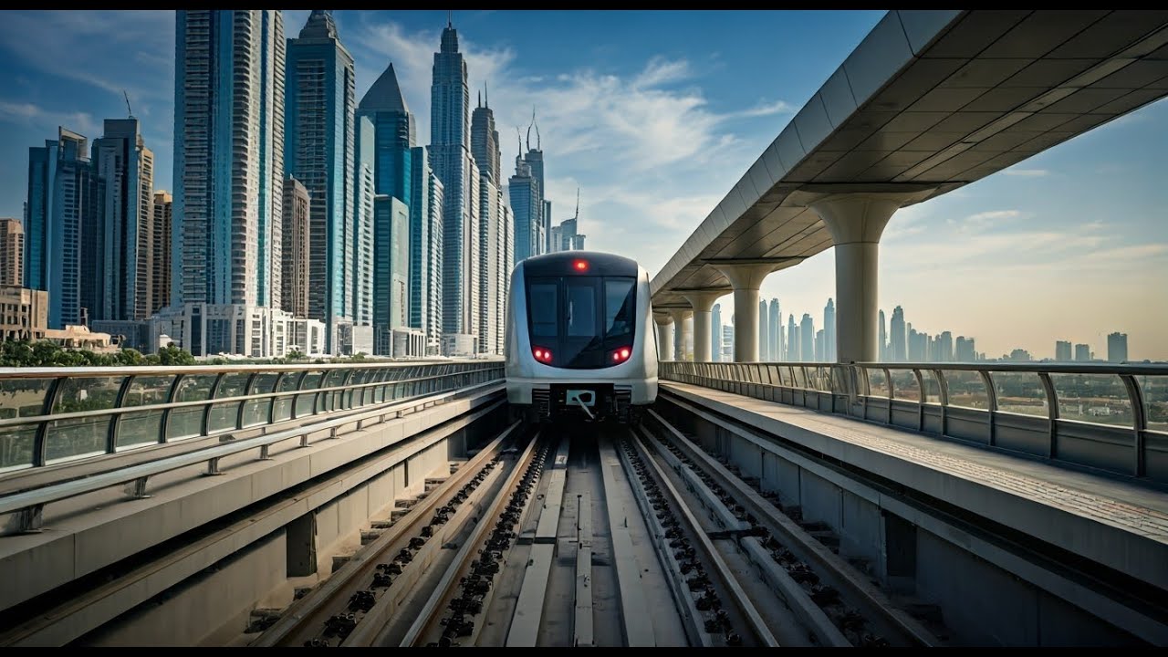 DUBAI VISIT THROUGH METRO TRAIN |Dubai Metro| The Best Views for Under ...