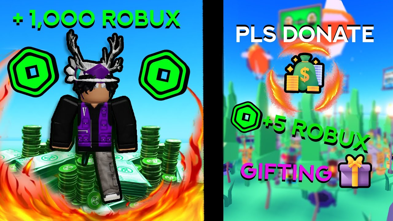🔴LIVE🔴- [PLS DONATE GIFTING ROBUX 5+ 🎁] - YouTube