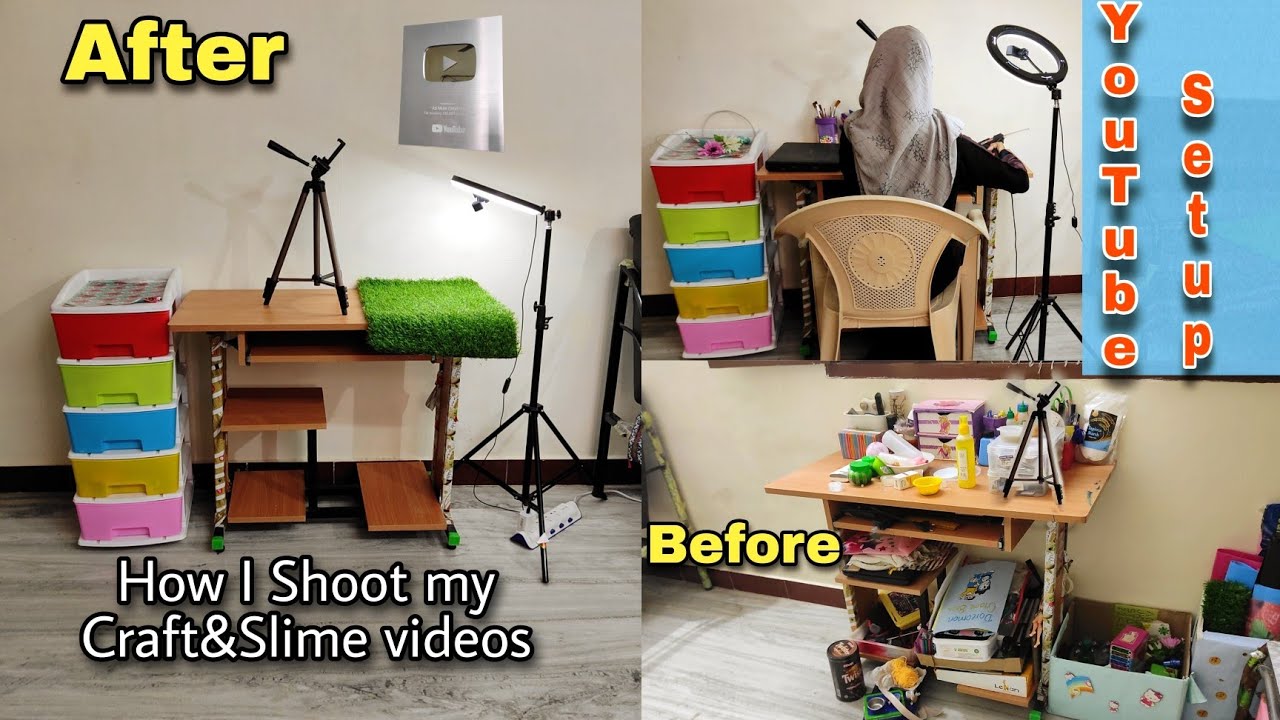 My YouTube Studio Setup / How i Shoot my Craft&Slime videos / AS Multi ...