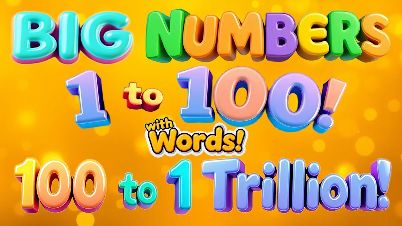 BIG Numbers Song for Kids – Count from 1 to 1Trillion! (Starts at 0 ...