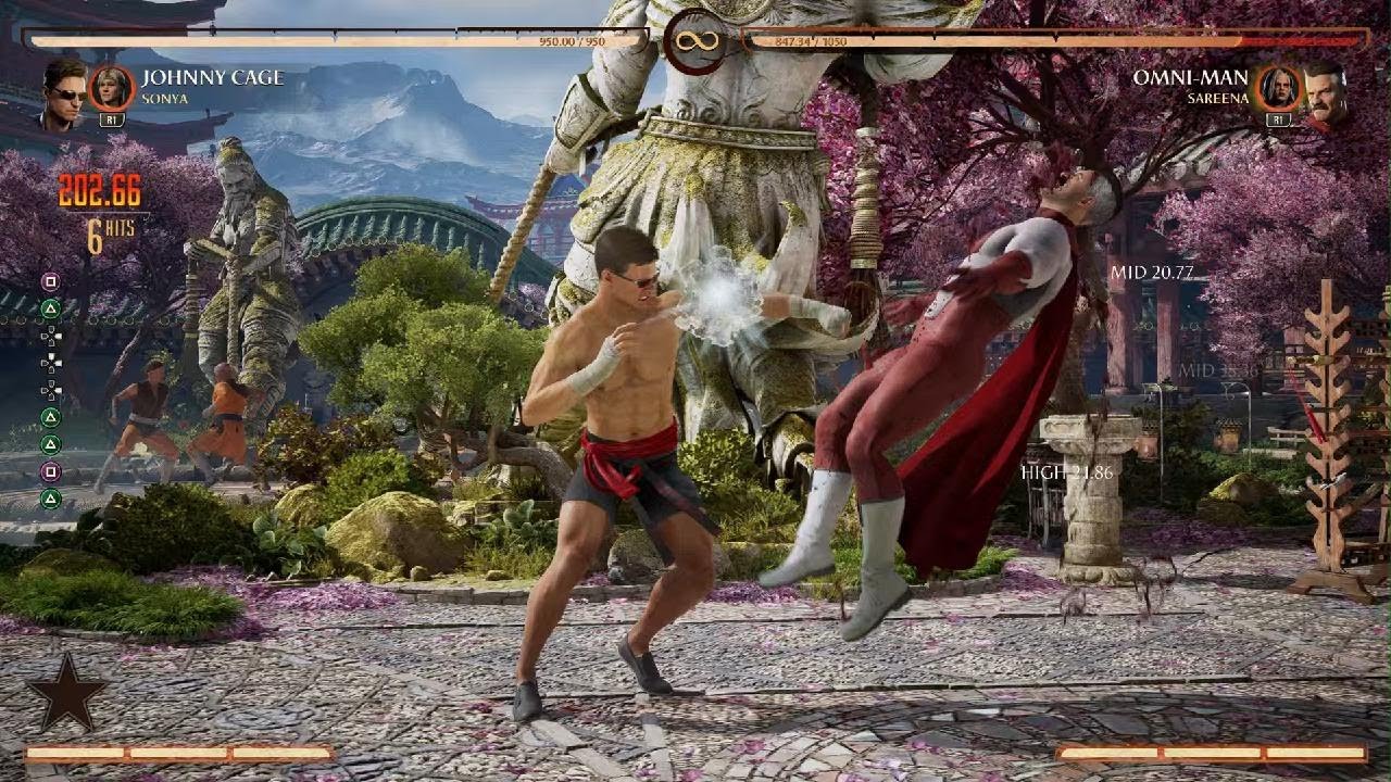 MK1 Johnny Cage Solo Optimal Combo Routes - YouTube
