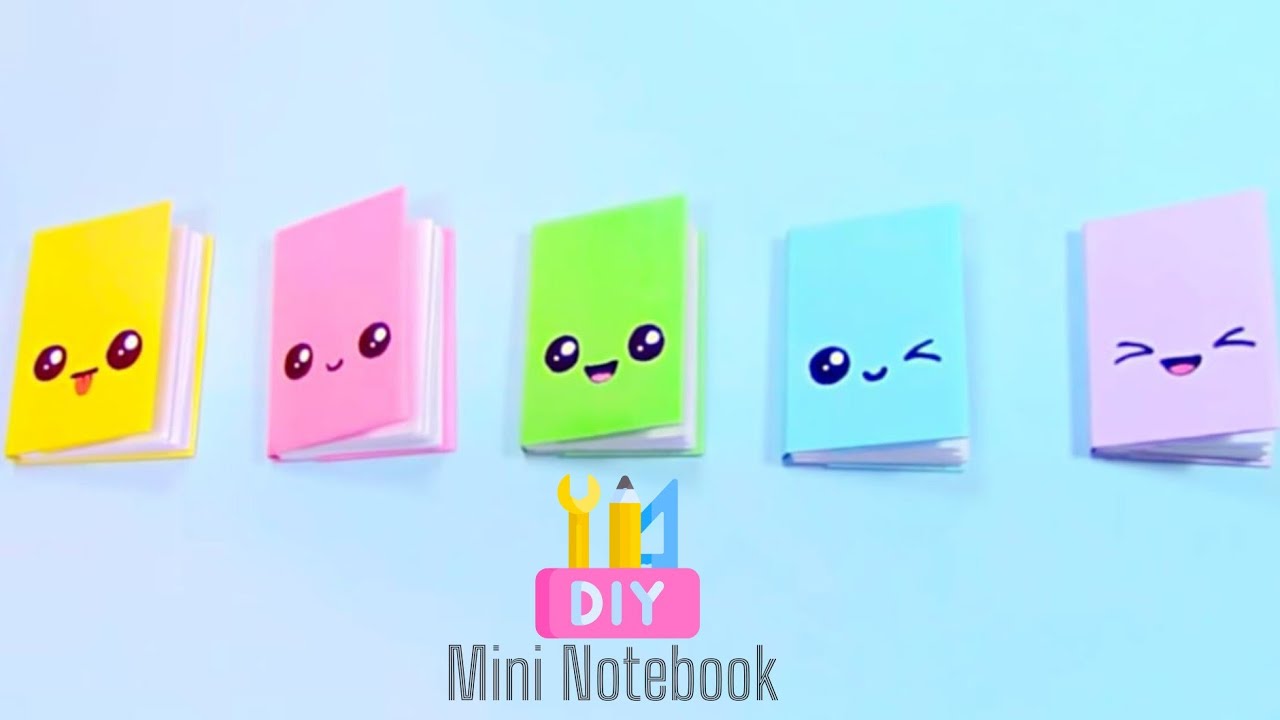 DIY mini notebook || musaddika art & craft 🖤 - YouTube