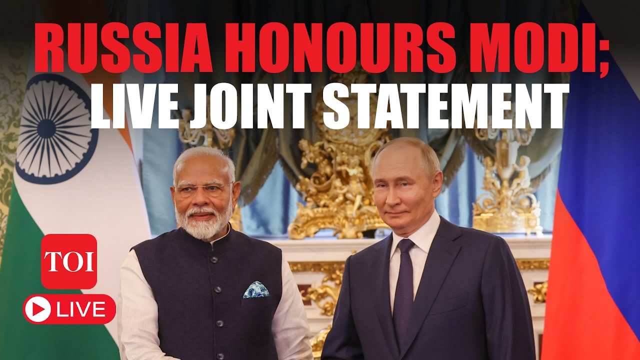 Putin-Modi Joint Statement In Moscow; Top Russian Honour For Indian PM ...