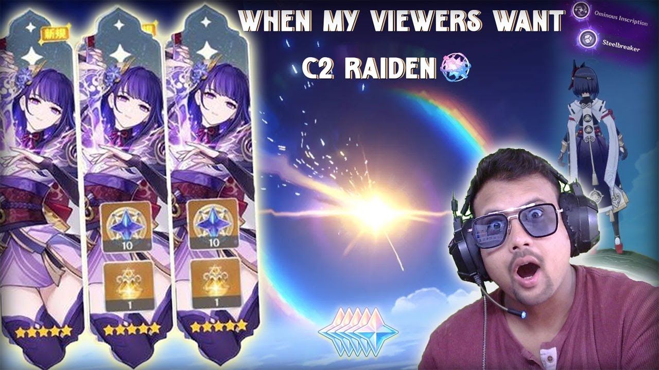 When My Viewer Want C2 Raiden & I surprise him - Pulling for Raiden Shogun 3.3 Banner Genshin ...