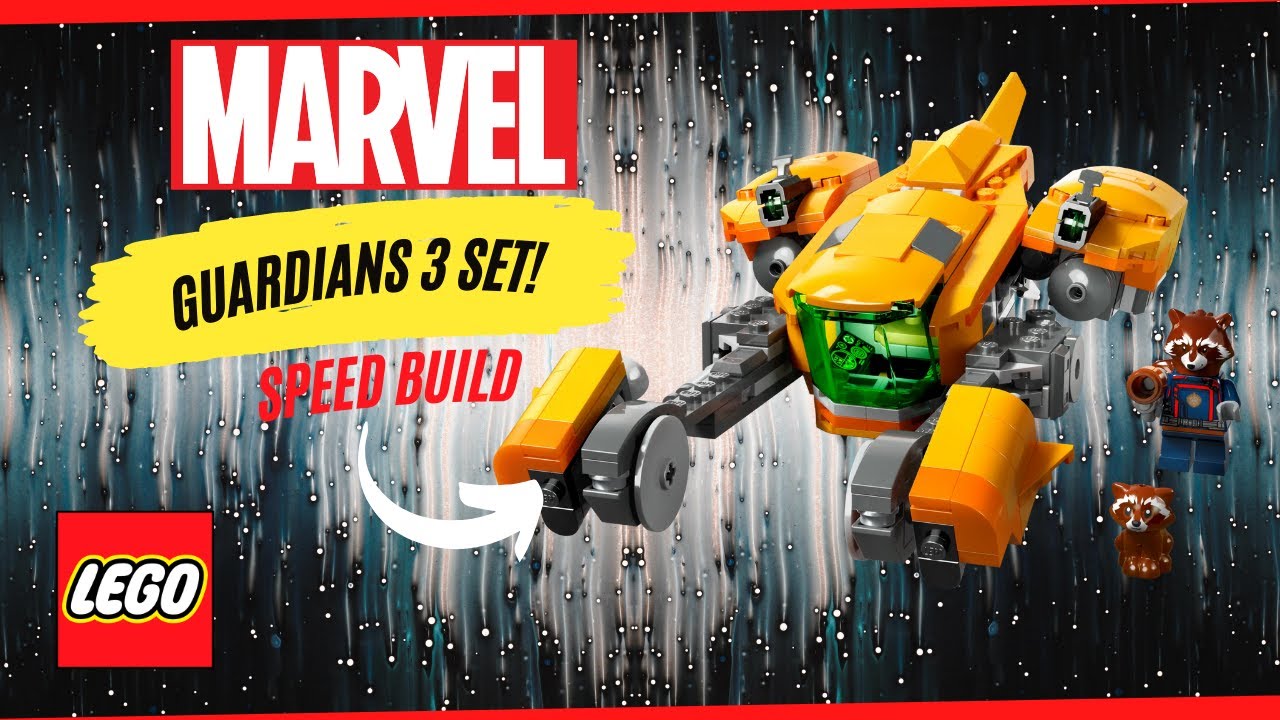 LEGO Marvel Baby Rocket's Ship Speed Build - YouTube