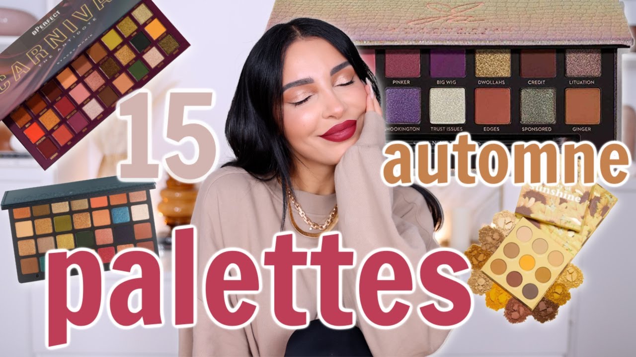 MES 15 BEST PALETTES POUR L'AUTOMNE 🍁 - YouTube
