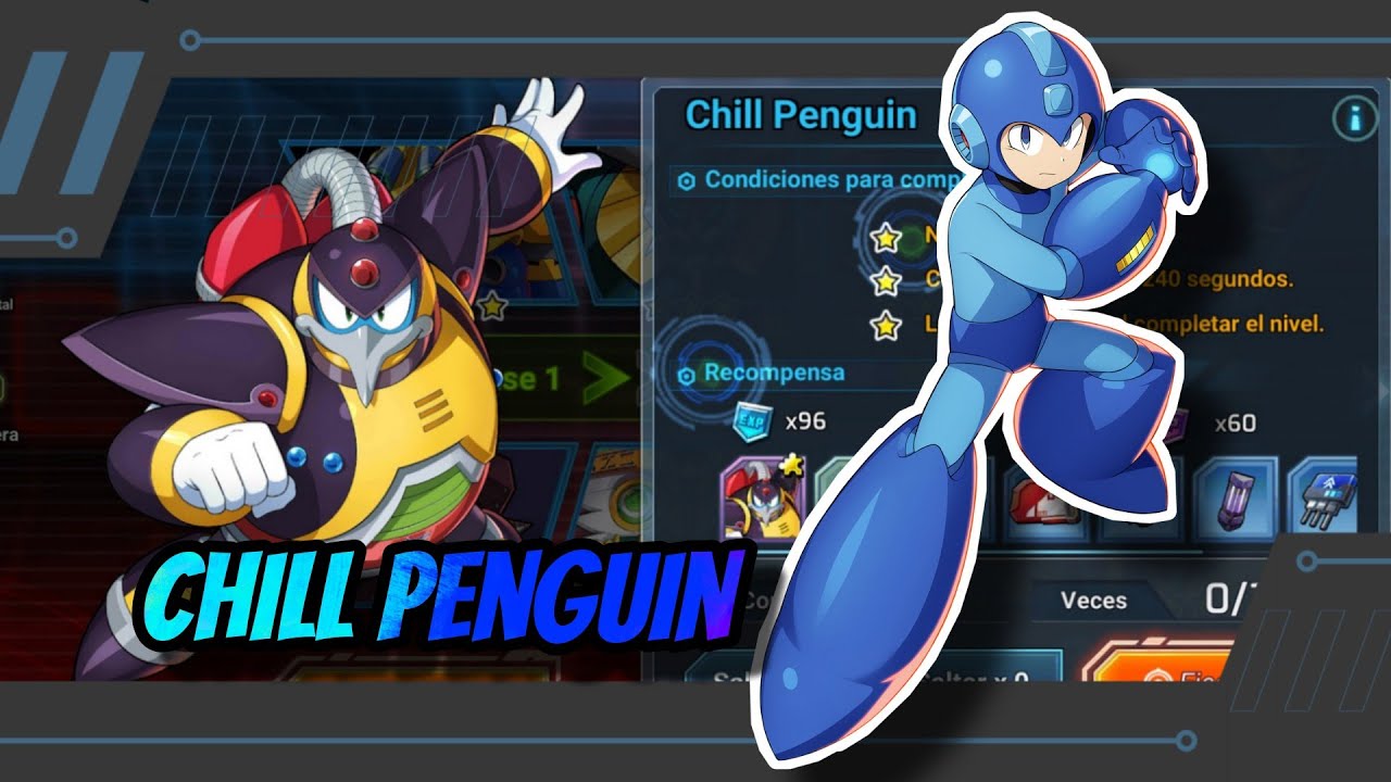 Mega Man | Chill Penguin | Mega Man X DiVE | 1° Phase - YouTube