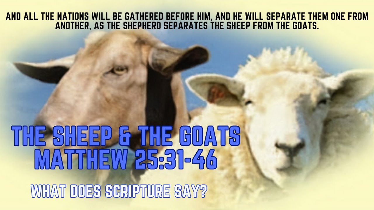 The Sheep & The Goats / Matthew 25:31-46 - YouTube