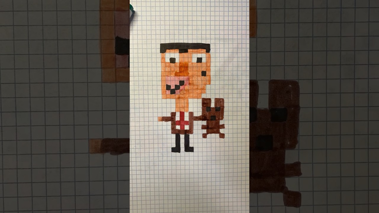 Mr bean with teddy pixels - YouTube