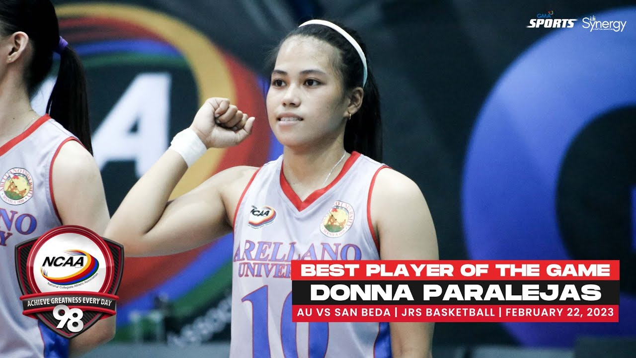NCAA Season 98 WVB: Best Player - Donna Paralejas (AU vs San Beda ...