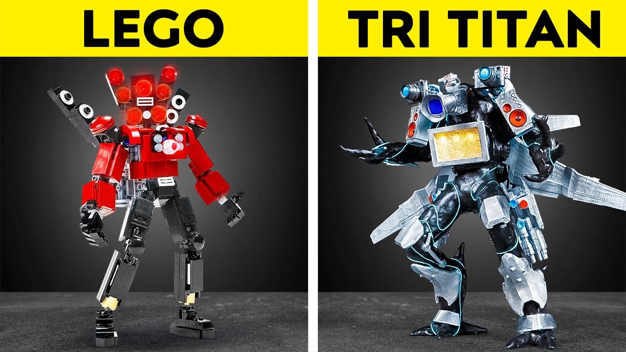 LEGO Speakerman vs Tri Titan 🔺👾 Epic Battle Of The Skibidi Toilet ...