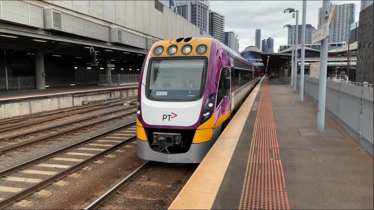 V/Line VL108 Departing Southern Cross Station to Warrnambool - First ...