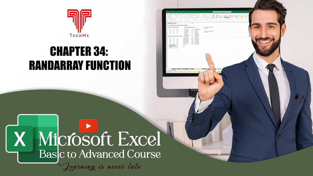 Chapter 34 Randarray Function Practical Uses Explained Youtube