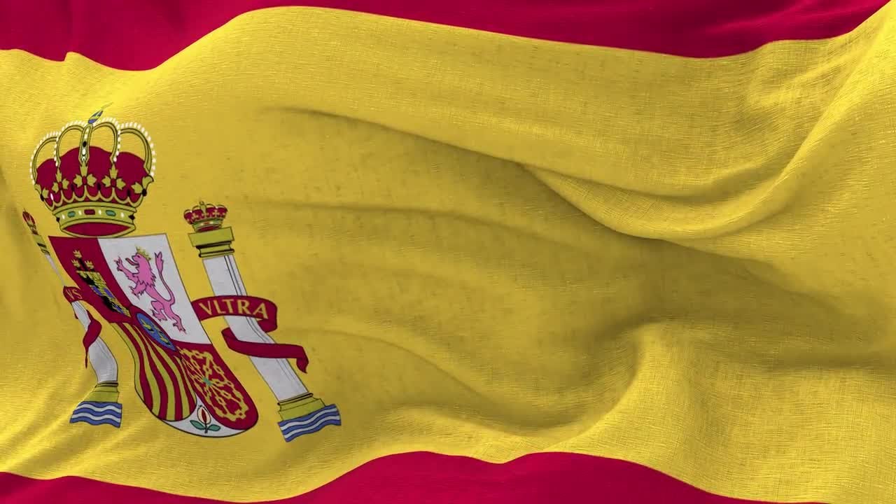 Spain Flag Animation Motion Graphics - YouTube