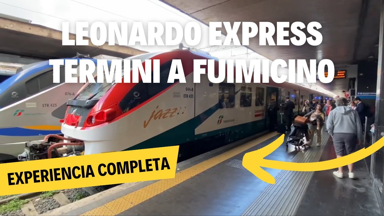LEONARDO EXPRESS: 30 MINUTOS DE TERMINI A FUIMICINO - YouTube