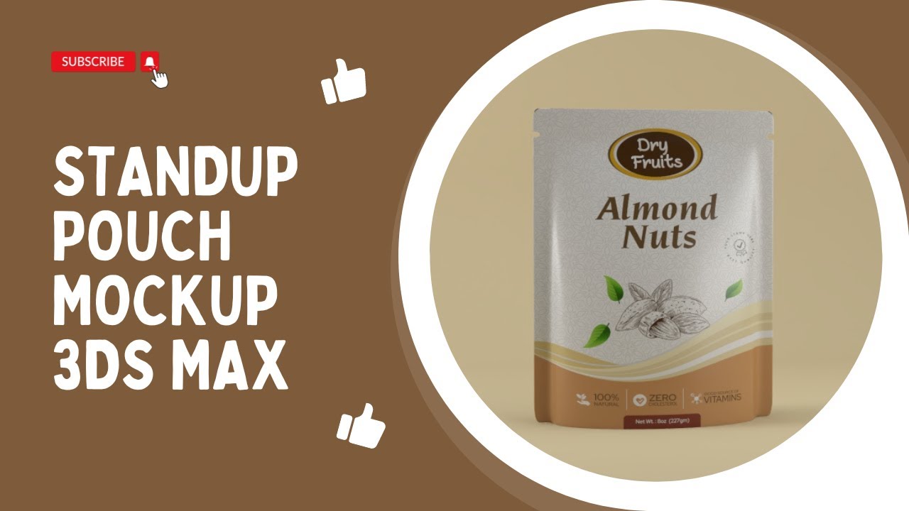 Standup pouch mockup - 3D Packaging Mockup | Packaging Bag in 3ds Max ...