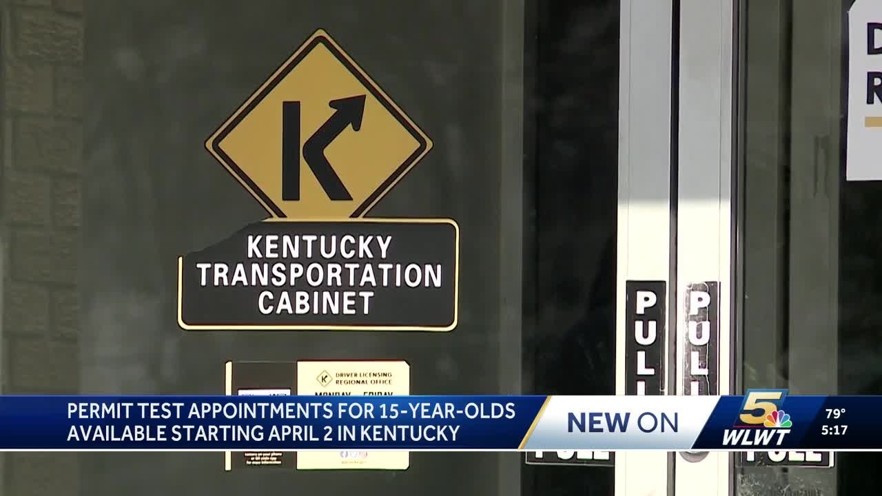 Driving permit test appointments for Kentucky 15-year-olds available ...