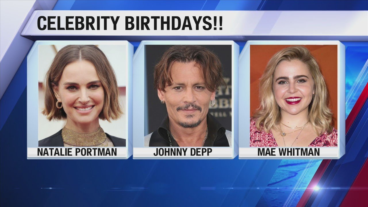 Celebrity birthdays for June 9th - YouTube