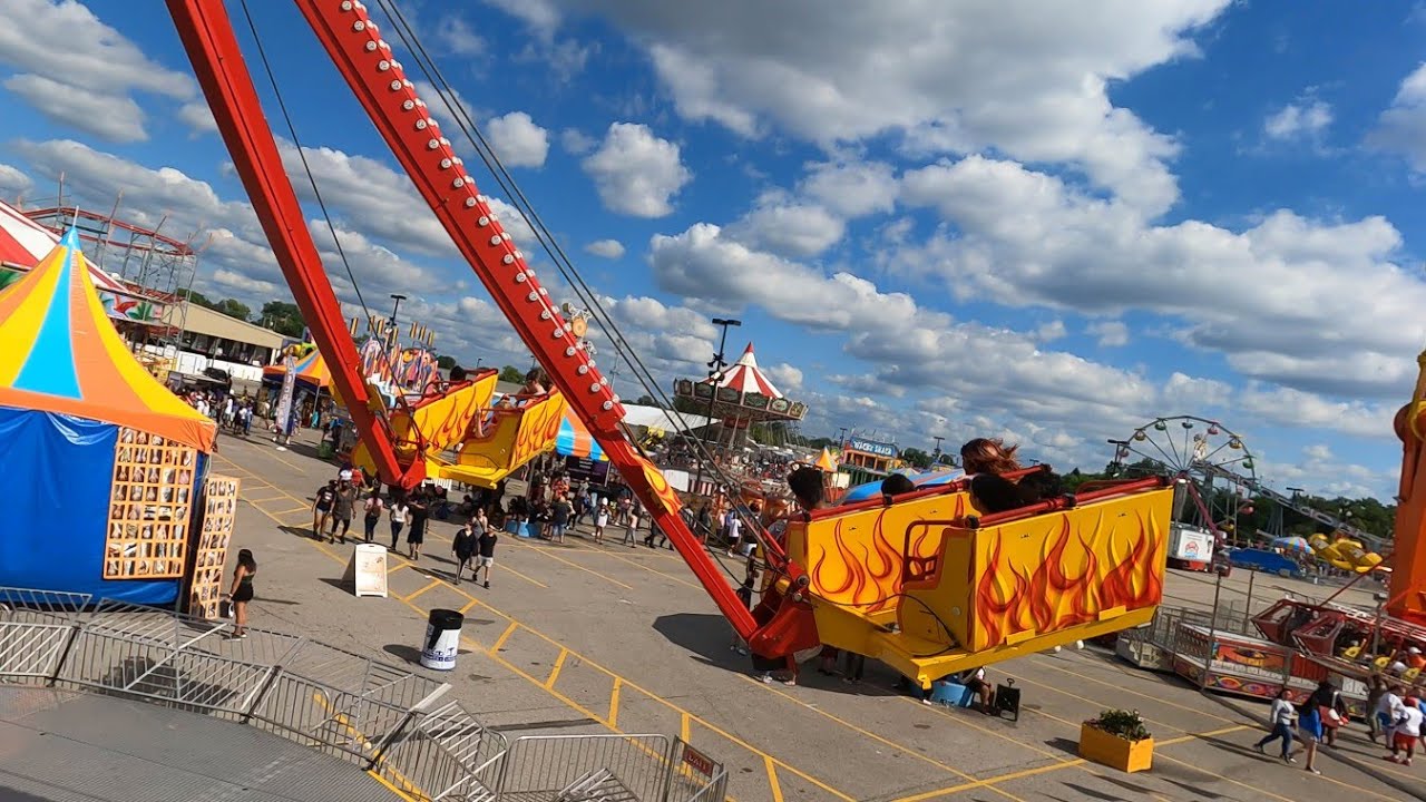 Down Draft thrill ride at Ohio State Fair (July 31st, 2022) - YouTube