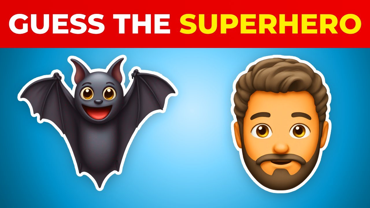 Guess the Superhero by emoji Challenge! | Marvel & DC Superhero's Emoji ...