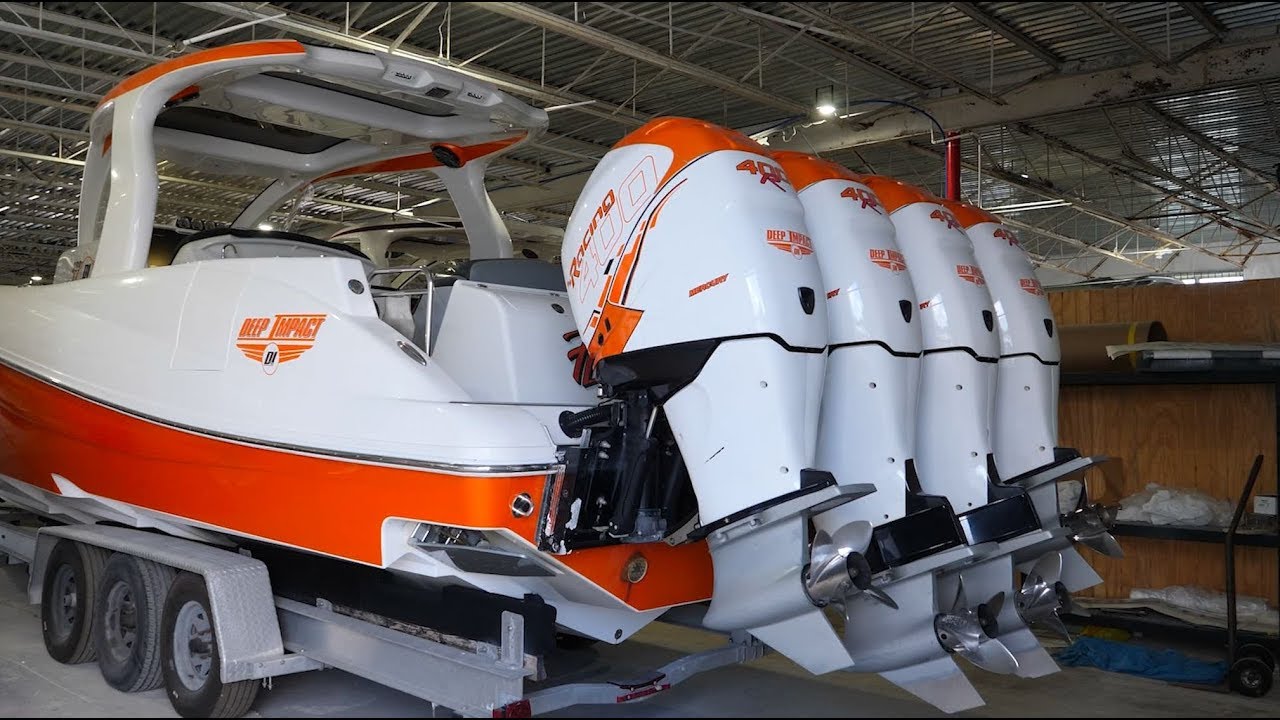 Deep Impact & Blackwater Boats Factory Tour - YouTube