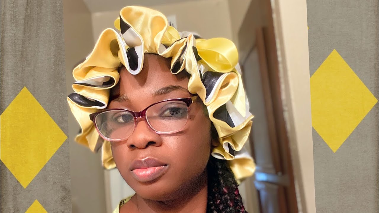 Easy and fast tutorial on satin reversible bonnet//DIY (pattern and ...